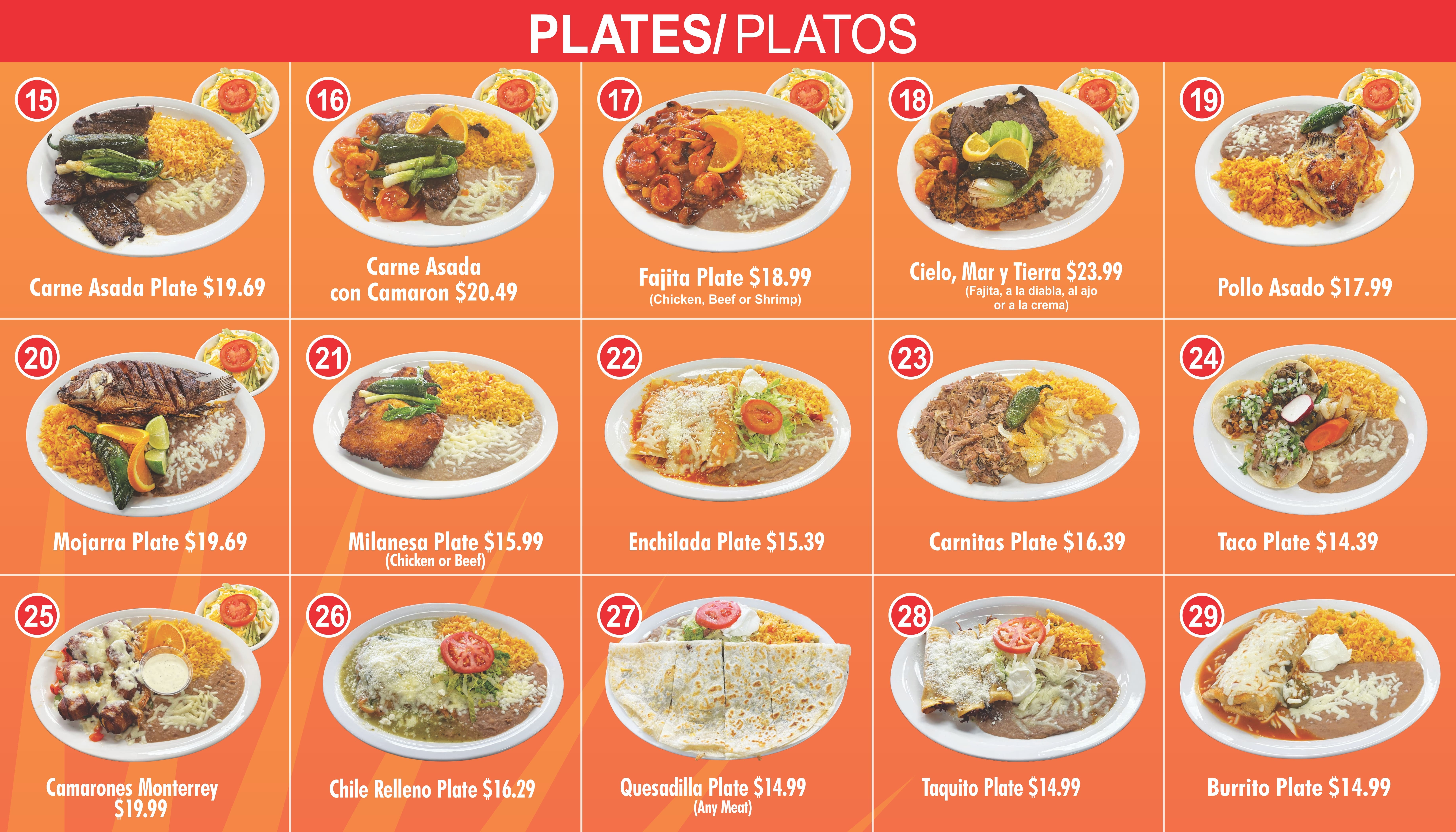 Menu | Don Cheo's - Mexican Restaurant